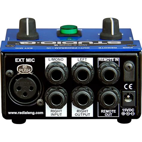 Radial Engineering Studio Q Desktop Cue And Talkback Controller Guitar