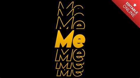 Me Modern Stroke Text Effect Generator