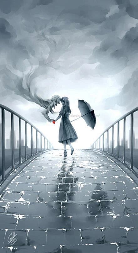 找不到我要的雨伞，我宁愿淋一辈子的雨。 花瓣网