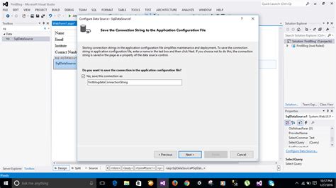 microsoft technologies how to create form in webform and store data in