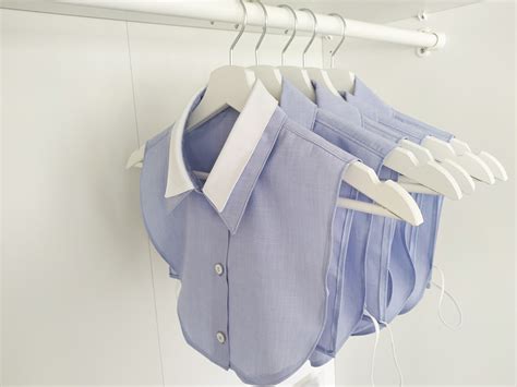 Shirt Collar Pattern Set Of 6 Dickey Collars With Bib Cosplay