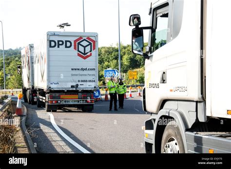 Operation Stack M20 Kent UK Stock Photo Alamy