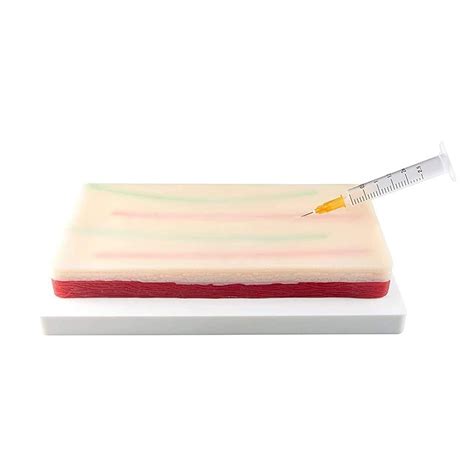 Buy IV Venipuncture Injection Training Pad Model With Veins Imbedded Skin Layers Human
