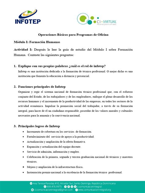 Actividad Del Módulo I Pdf Autoestima Igualdad De Género