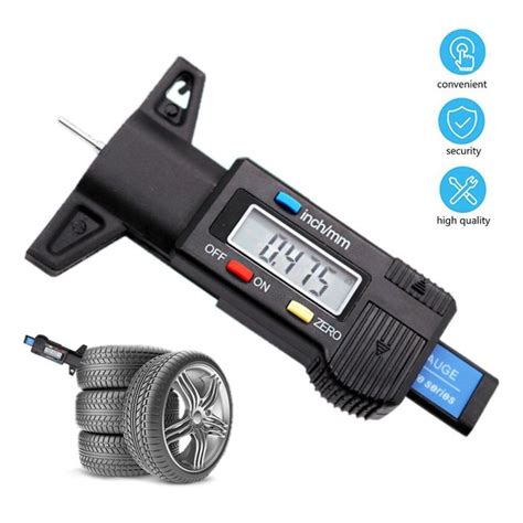 Cifbuy Digital Car Tyre Tire Tread Depth Gauge Meter Auto Tire Wear Detection Measuring Tool
