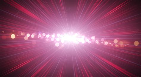Vivid Abstract Background With Bright Light Rays And Bokeh Effects