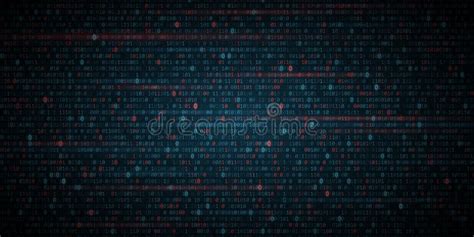 Binary Software Code Background Random Binary Numbers Of Program Code