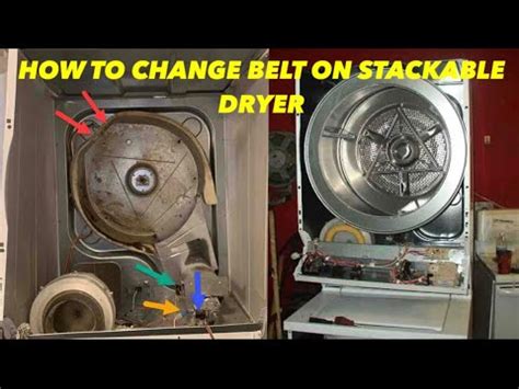 How To Change Kenmore Stackable Dryer Drum Belt YouTube