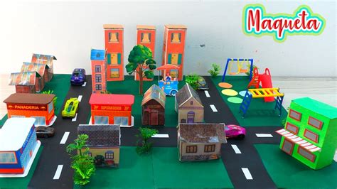 Maqueta De Ciudad Creativa Construye Una Maqueta Urbana Con Materiales Fáciles Vidoe