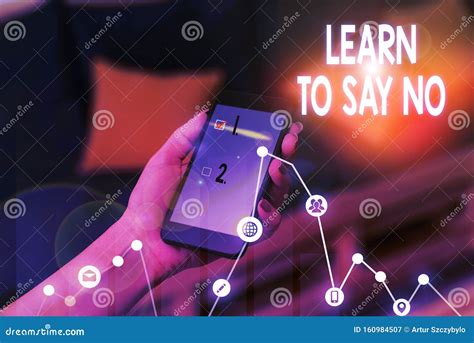 Word Writing Text Learn To Say No Business Concept For Decline Or Refuse Few Things Before You