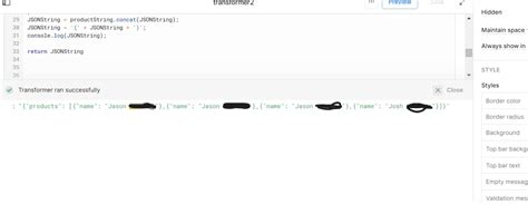 Cannot Use Value Of Transformer In Api Parameter 💬 App Building