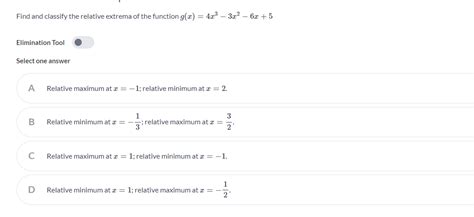 Solved Find And Classify The Relative Extrema Of The