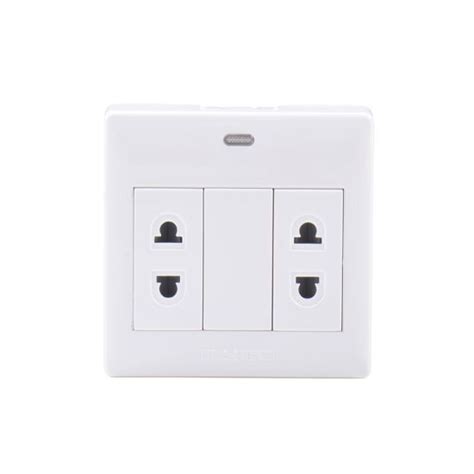 Haco เต้ารับ 2 ขา 2 ช่องพร้อมกล่องลอย รุ่น M3 R20 สีขาว Shopee Thailand