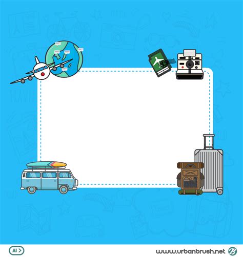 여행 안내문 일러스트 Ai 무료다운로드 Free Travel Guide Vector 어반브러시