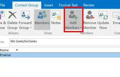 How to Create a Group Email in Outlook: Step by Step Guide - GeeksforGeeks