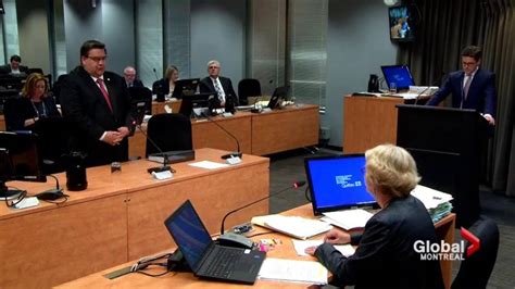 Montreal Mayor Denis Coderre Testifies At Inquiry Into Police Spying On Journalists Montreal