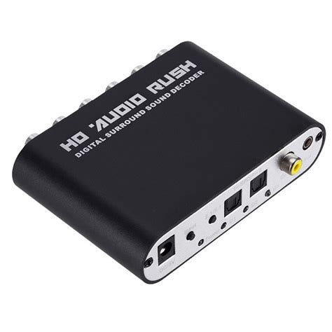 Decodificador De Udio Digital SPDIF Coaxial Para RCA DTS AC3