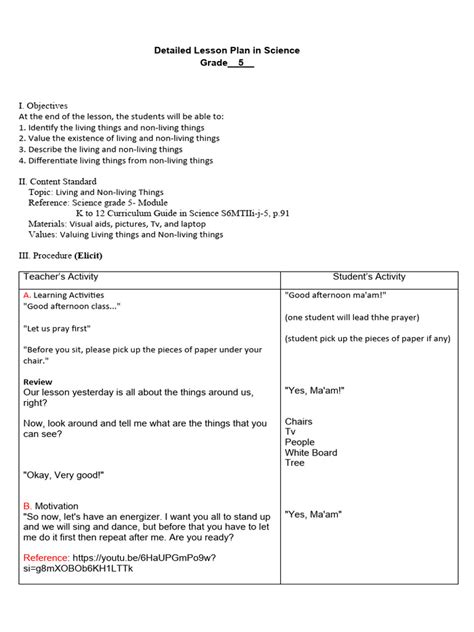 Dlp Grade 5 Pdf Behavior Modification Cognition
