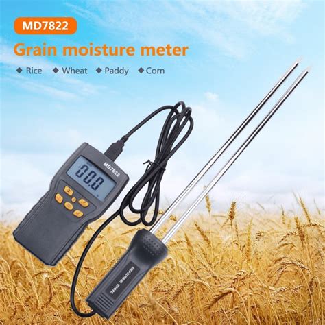 Md7822 Smart Grain Moisture Tester Ultra Long Probe Digital Moisture