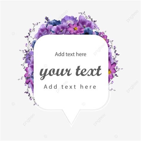 빈 공간이 있는 파란색 꽃 프레임 봄 봄 꽃 꽃 Png 일러스트 및 벡터 에 대한 무료 다운로드 Pngtree