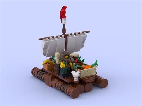 Lego Moc Escape Raft By Buildmaster Rebrickable Build With Lego