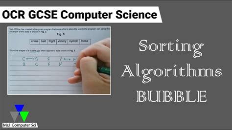 Sorting Algorithms Bubble Sort Gcse Computer Science Youtube