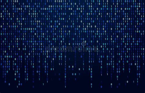 Binary Code Stream Digital Data Codes Hacker Coding And Crypto Matrix