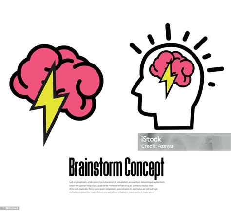 창의적인 아이디어를 브레인 스토밍 벡터 일러스트 레이 션 개념에 대한 스톡 벡터 아트 및 기타 이미지 개념 개념과 주제 건강관리와 의술 Istock