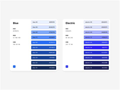 Blue And Electric Palettes Daily Ui By Unityle On Dribbble