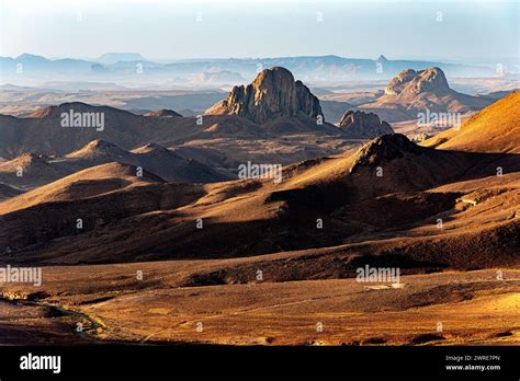Hoggar Landscape In The Sahara Desert Algeria A View From Assekrem Of