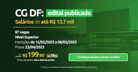 Concurso Cg Df Edital Publicado Aprova Concursos
