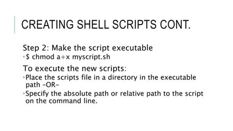 Bash Shell Scripting Ppt
