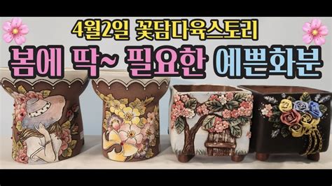 4월2일 봄에 딱 필요한 예쁜화분 꽃담다육스토리예쁜화분화분싸게파는곳다육식물多肉植物succulents다육이꽃담화분다육화분꽃담다육스토리화분 Youtube
