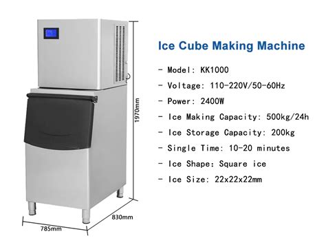 500kg Ice Maker Machine Commercial Automatic Ice Block Making Machines