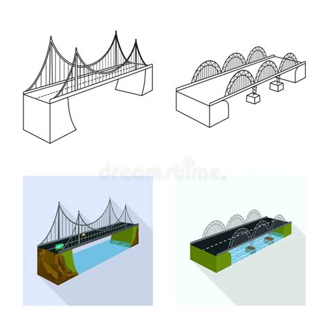 Isolated Object Of Connection And Design Icon Collection Of Connection And Side Vector Icon For