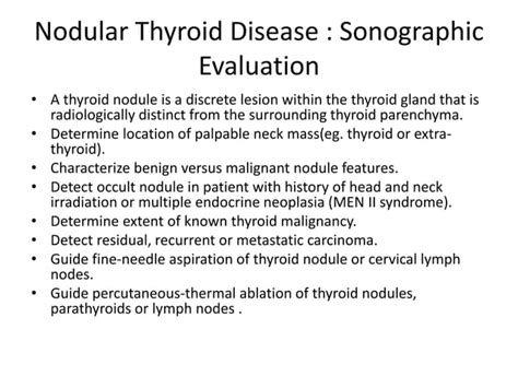Imaging Approach In Thyroid Nodules Ppt