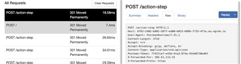 Getting 301 Error When Forwarding Message From Ngrok To Meteor Webapp