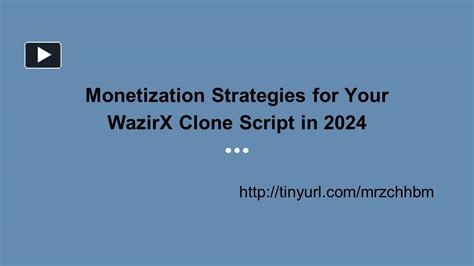 Ppt Monetization Strategies For Your Wazirx Clone Script In 2024