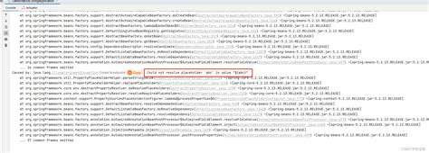 springcloud alibaba使用nacos读取变量报错 could not resolve placeholder ‘xxx‘ in value “ {xxx}“ 张伯灵 博客园