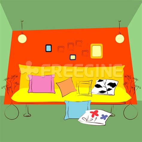 노란색 소파가 있는 거실ai 유토이미지 상세페이지 베이직샵 일러스트 17043702