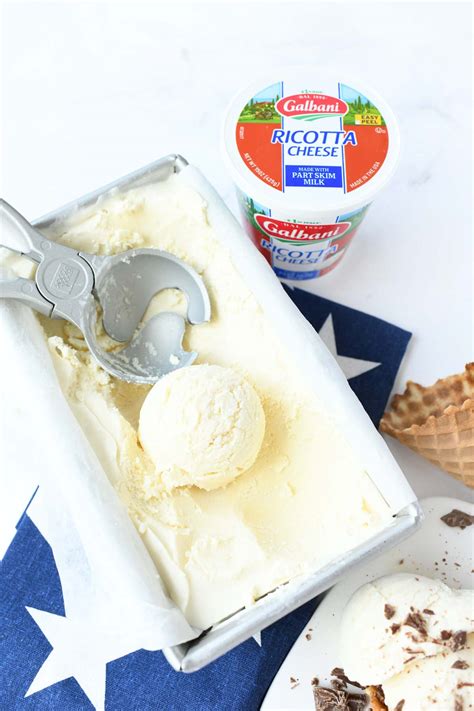 Fresh Ricotta Ice Cream Recipe Sizzling Eats