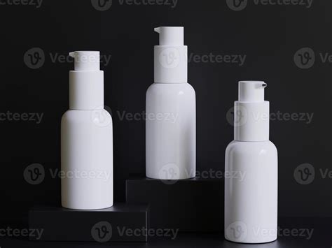 Realistic Cosmetic Bottle Beauty Product Container Set Plastic Bottle