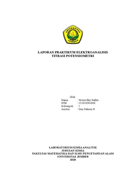 Titrasi Potensiometri Pdf