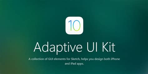 IOS 10 Adaptive Sketch UI Kit Bypeople