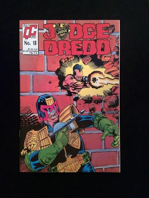 Judge Dredd 18us Quality Comics 1988 Vf Fern Variant Comic Books