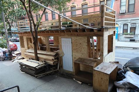 Abandoned Nyc Outdoor Dining Sheds Have Turned Into Homeless Shelters