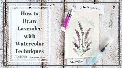 How To Draw Lavender With Watercolor Techniques The Painted Pen