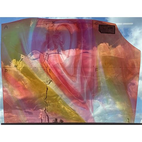 Fremont Antique Glass 2591 Pink And Yellow Streaky On Clear Stained