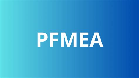 Pfmea