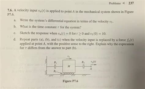Solved Problems 237 A 76 A Velocity Input Valt Is